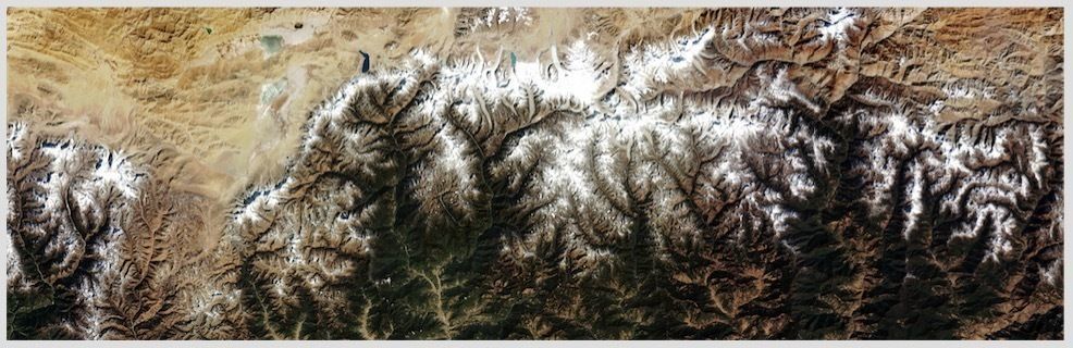 Himalaya Mountains Greater Mount Everest Area Texture Only 3D model ...