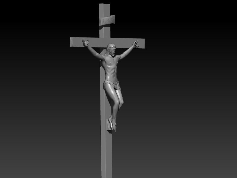 JESUS ON THE CROSS free 3D model 3D printable | CGTrader