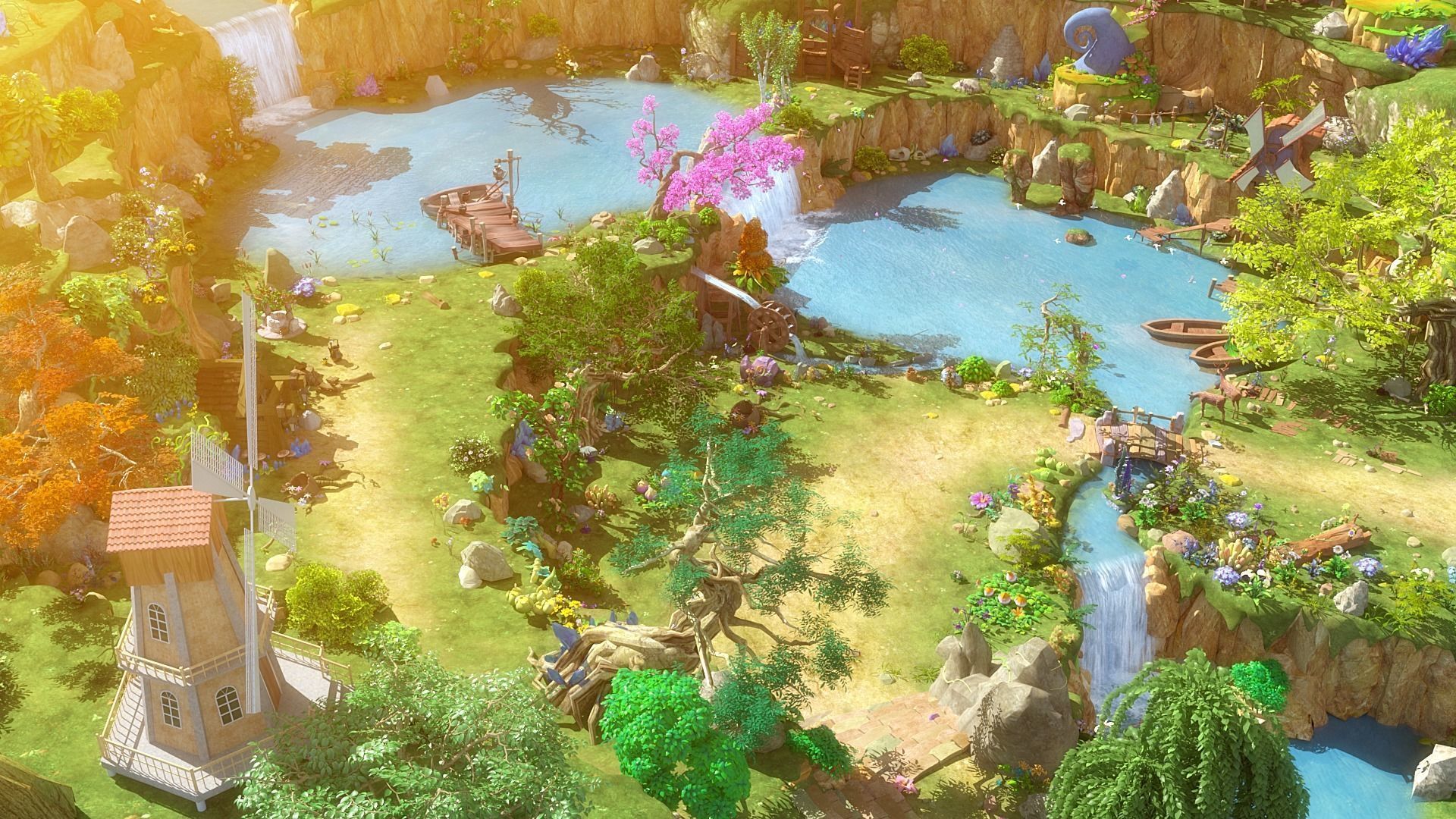 Cartoon Cliff Scene 3D model | CGTrader