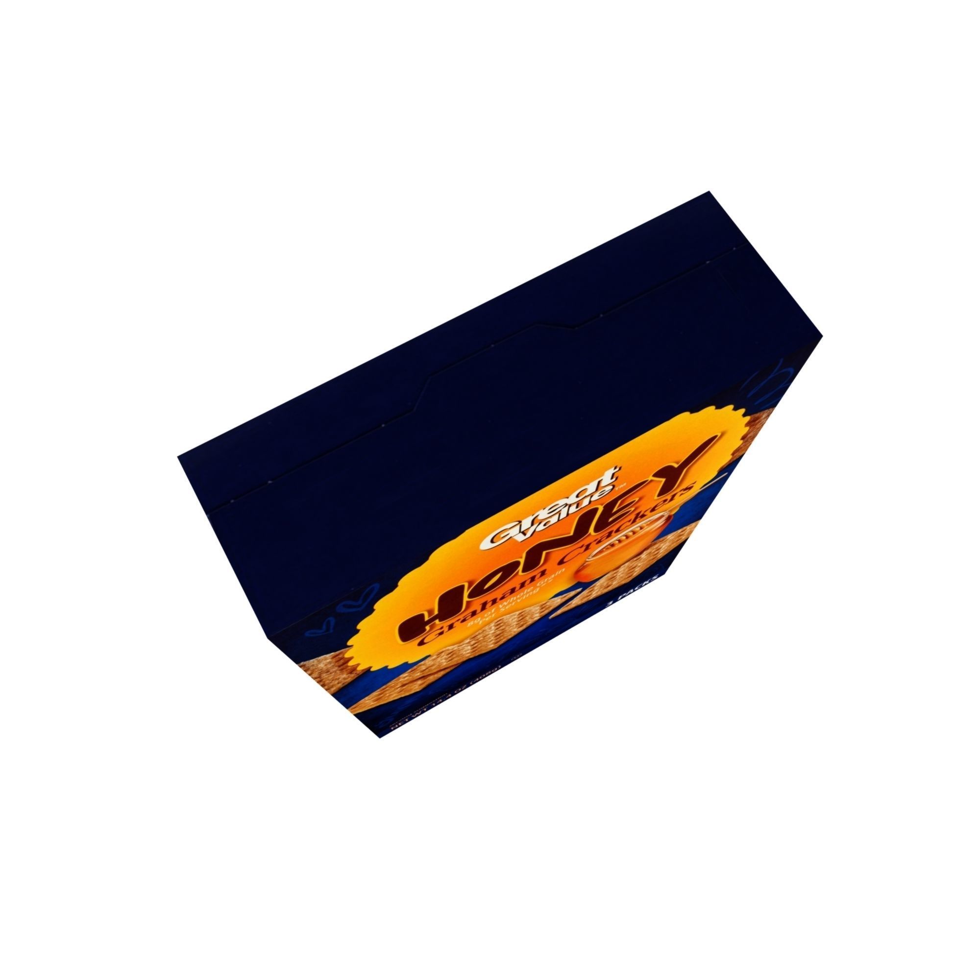 3D model Great Value Honey Graham Crackers 3 Packs 14 oz VR / AR / low ...