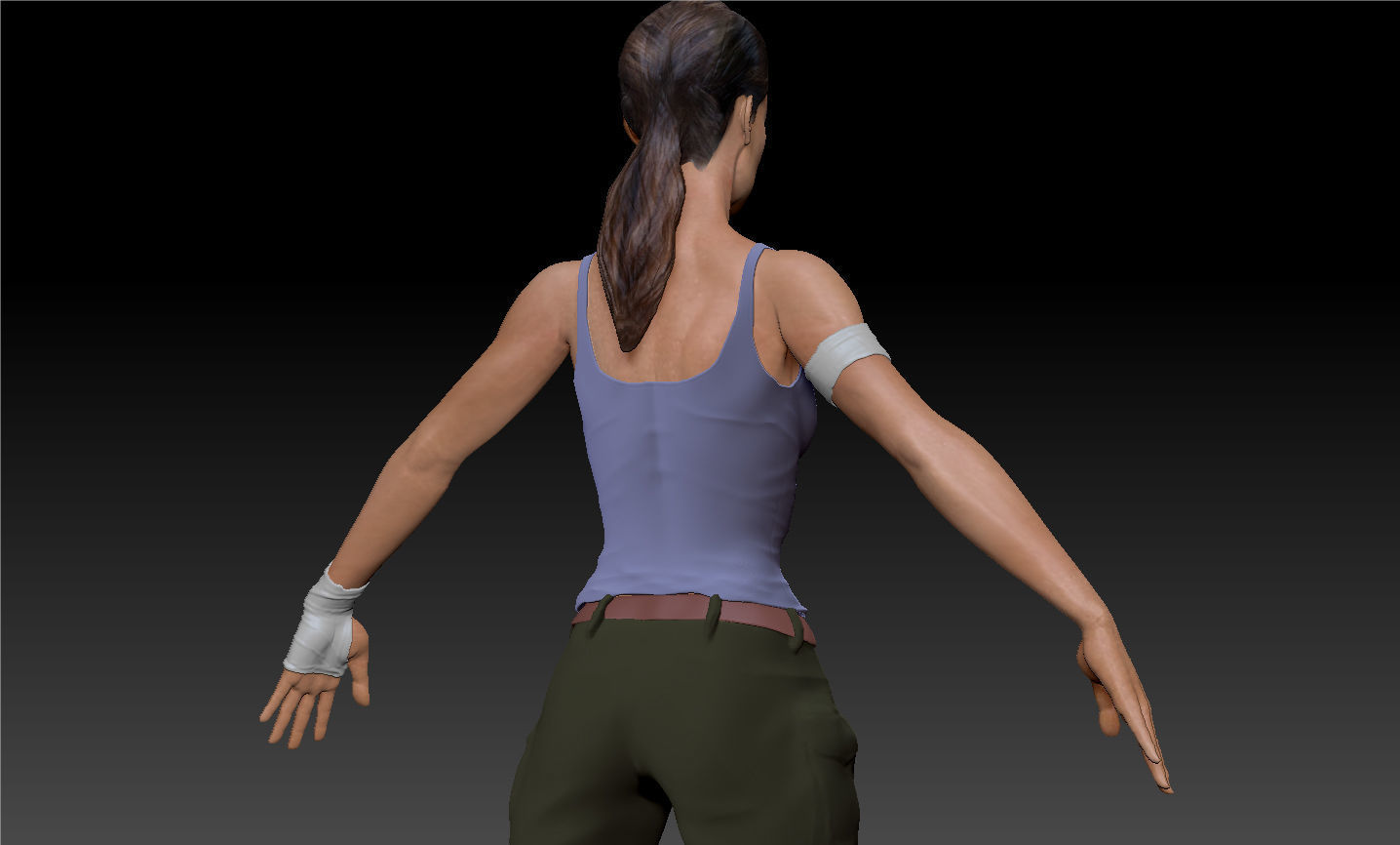 3D model Tomb Raider 2018 3d model Alicia Vikander as Lara Croft VR ...