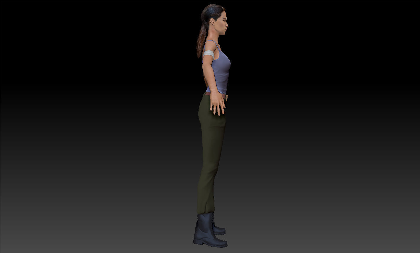 3D model Tomb Raider 2018 3d model Alicia Vikander as Lara Croft VR ...