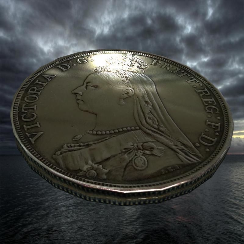 3D model Queen Victoria coin VR / AR / low-poly | CGTrader