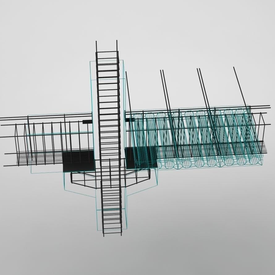 Construction detail 01 beam column connection 3D model | CGTrader