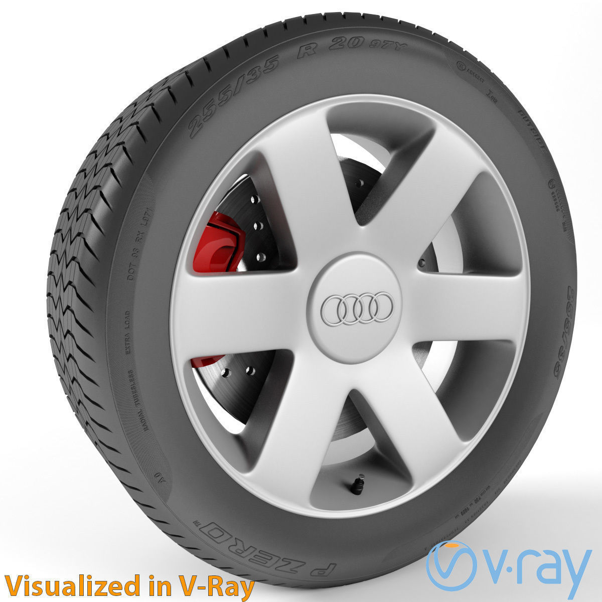 Audi A2 Wheel 3D model | CGTrader