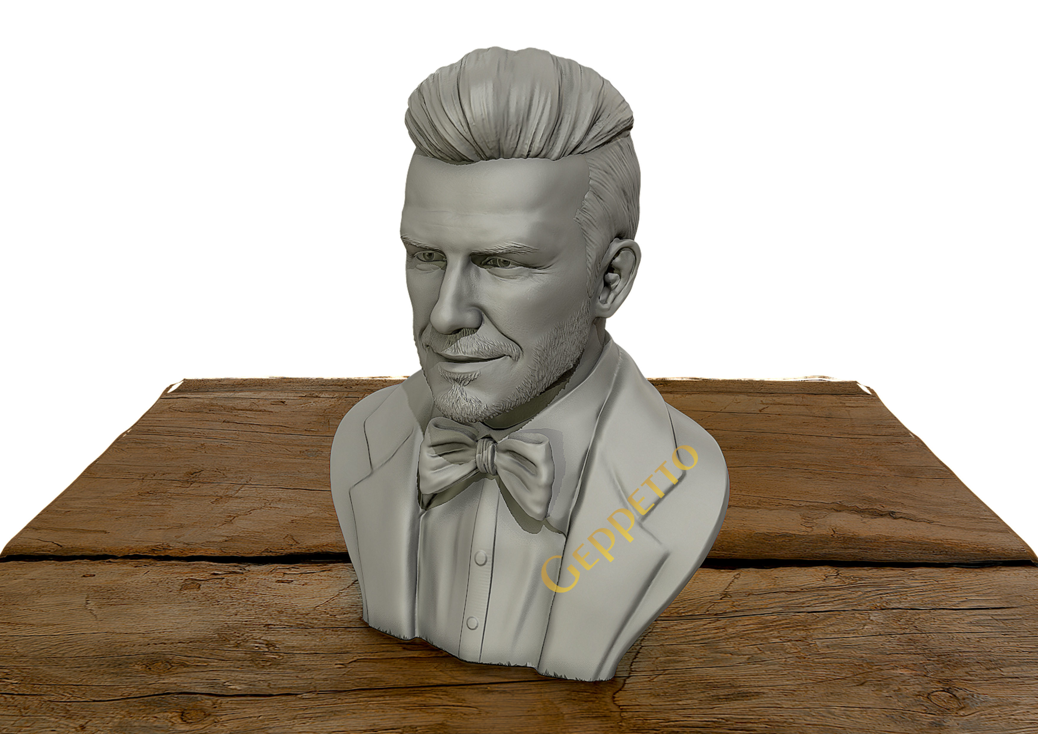 David Beckham 3D Sculpture 3D model 3D printable | CGTrader