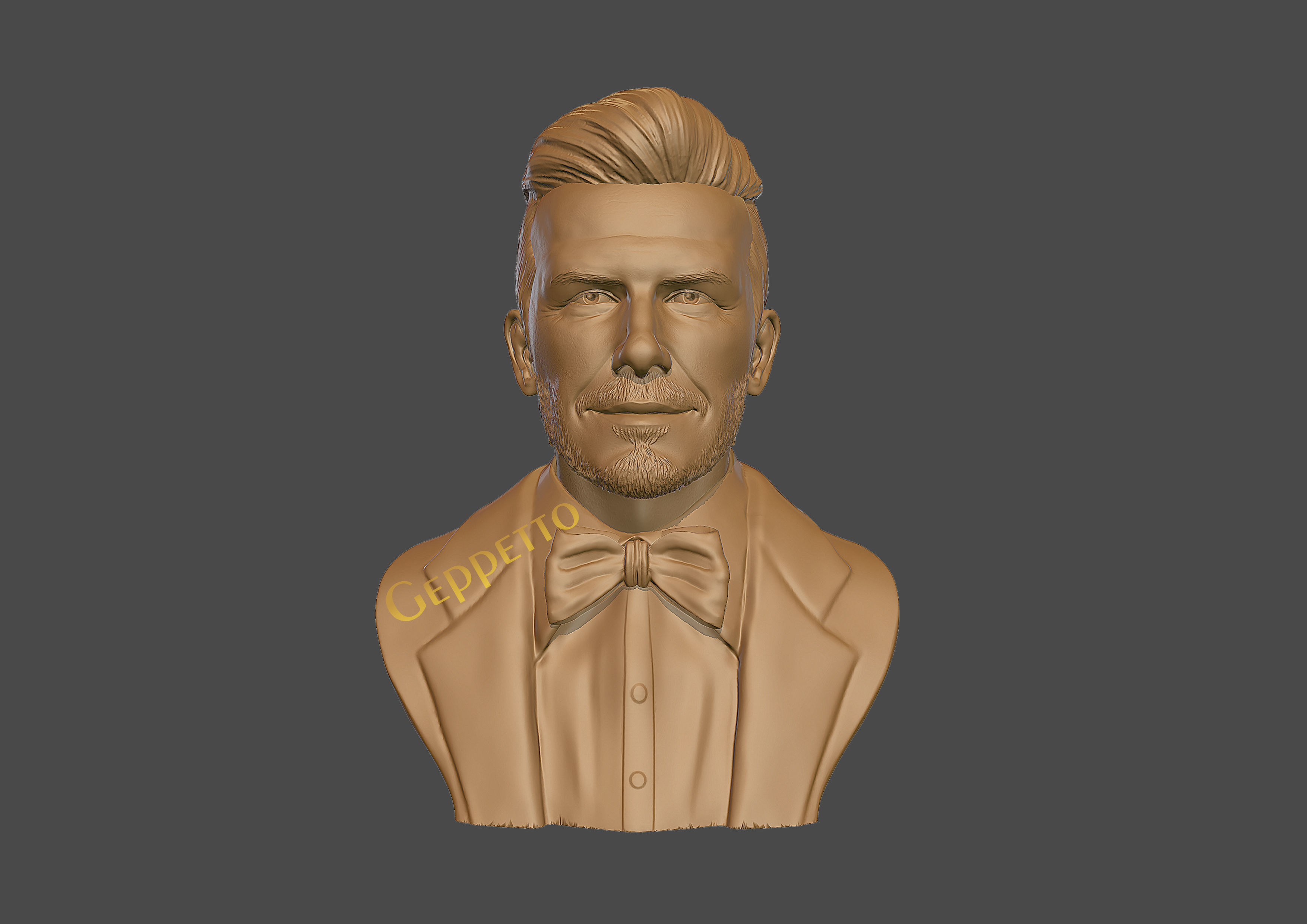 David Beckham 3D Sculpture 3D model 3D printable | CGTrader