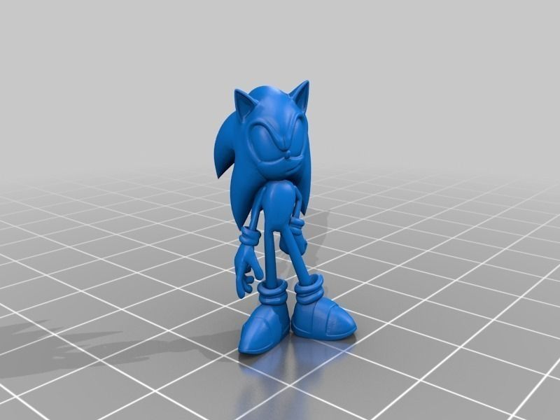Sonic the Hedgehog Sculpt 21mb free 3D Model 3D printable STL ...
