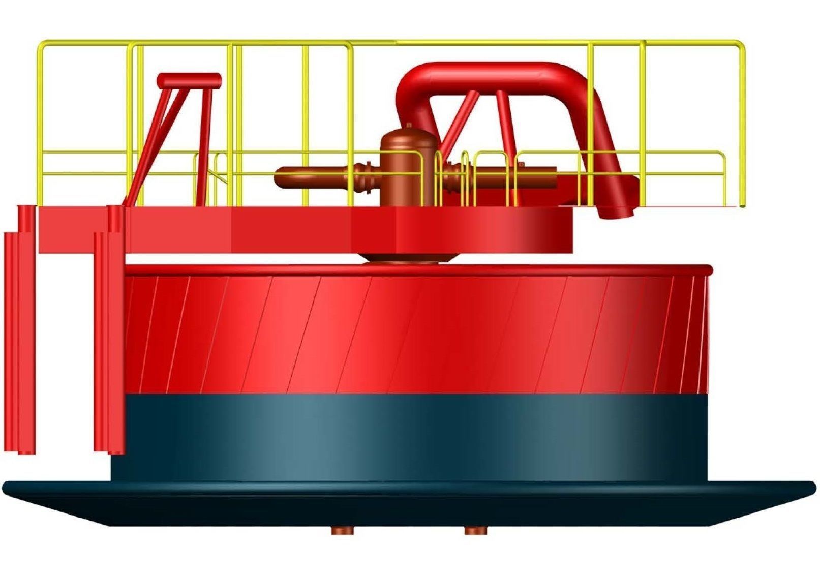 Calm Buoy-Single Point Mooring 3D model 3D printable | CGTrader