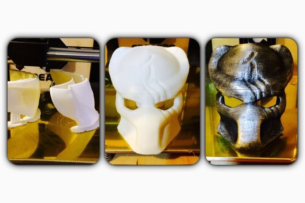 Predator Mask with Battle Damage free 3D model 3D printable | CGTrader