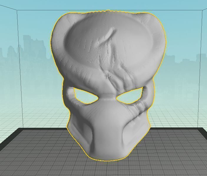 Predator Mask with Battle Damage free 3D model 3D printable | CGTrader