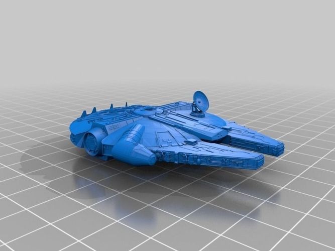 Millennium Falcon V1 1 free 3D Model 3D printable .stl - CGTrader.com