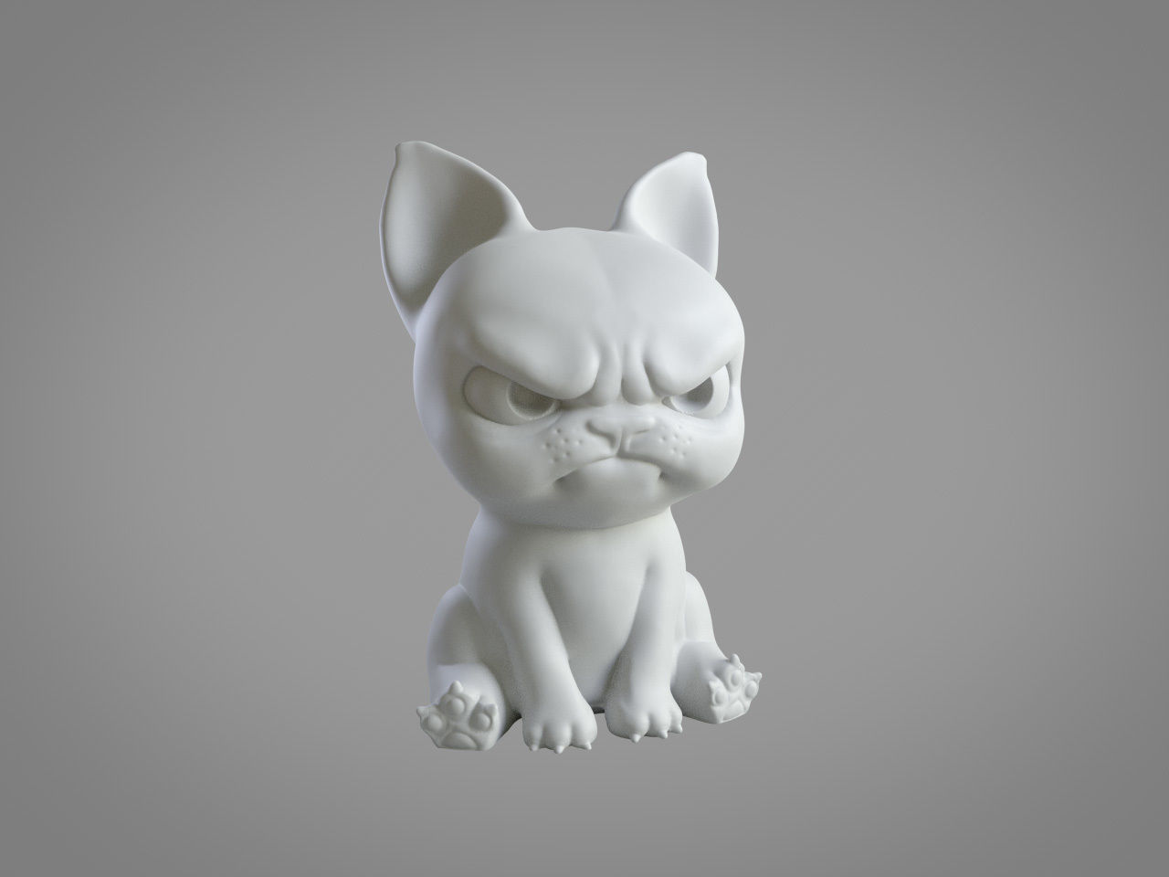 Grumpy Kitty 3D model 3D printable | CGTrader