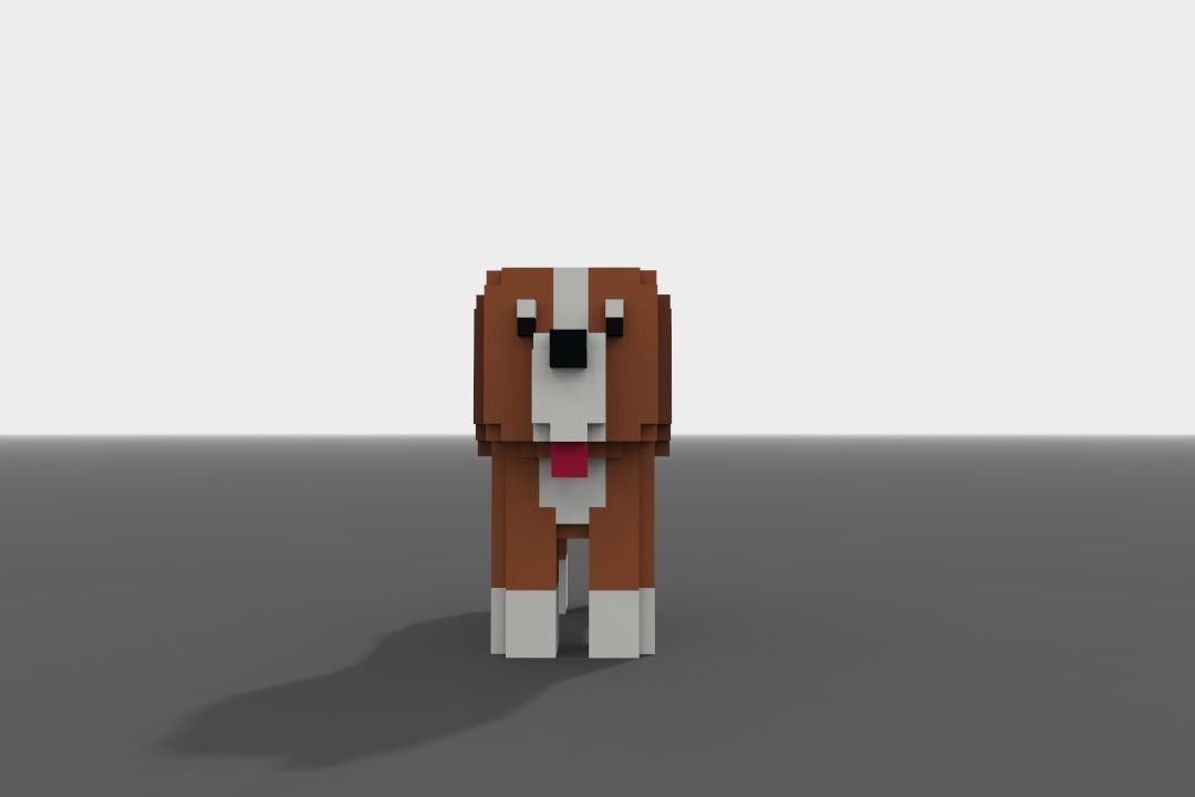 3D model Voxel Dog VR / AR / low-poly | CGTrader