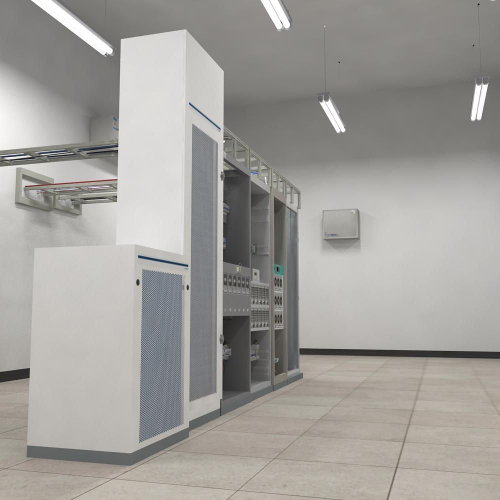Telecom Power Center Room 3D model | CGTrader