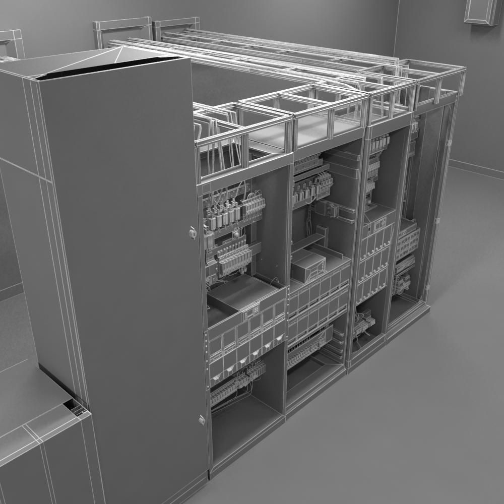 Telecom Power Center Room 3D model | CGTrader