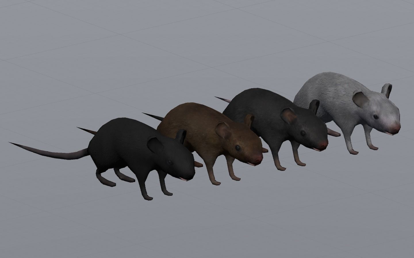 3D model Mouse lowpoly VR / AR / low-poly rigged animated | CGTrader