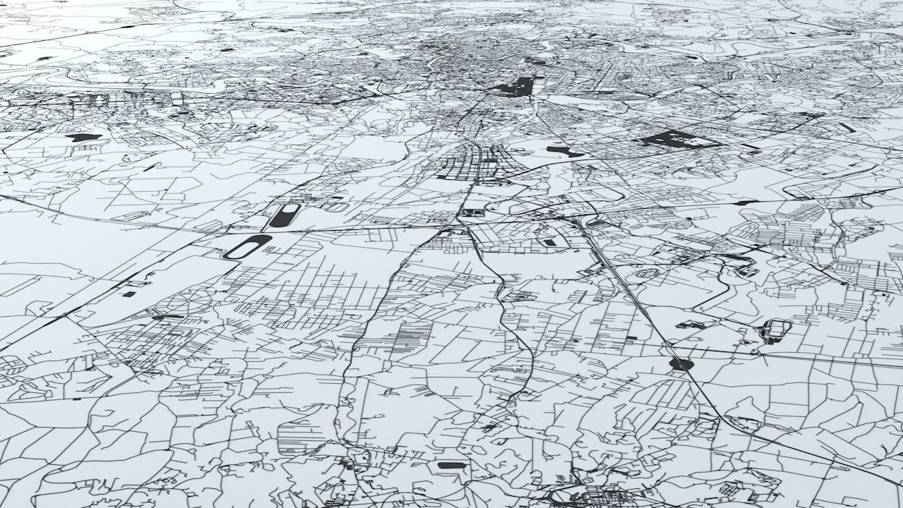 Rome Road Network and Streets 3D model | CGTrader