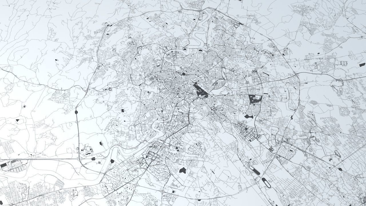 Rome Road Network and Streets 3D model | CGTrader