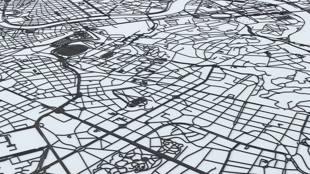 Rome Road Network and Streets 3D model | CGTrader