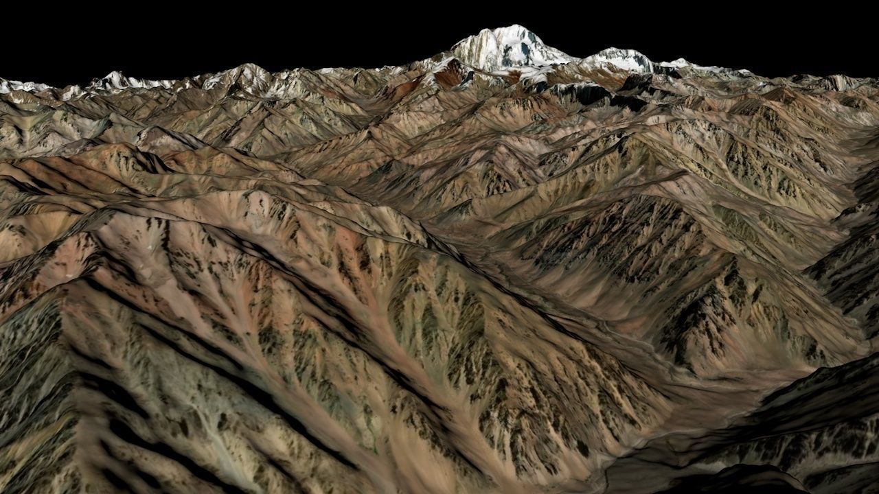 Aconcagua Andes Highest Mountain Peak 3D model | CGTrader