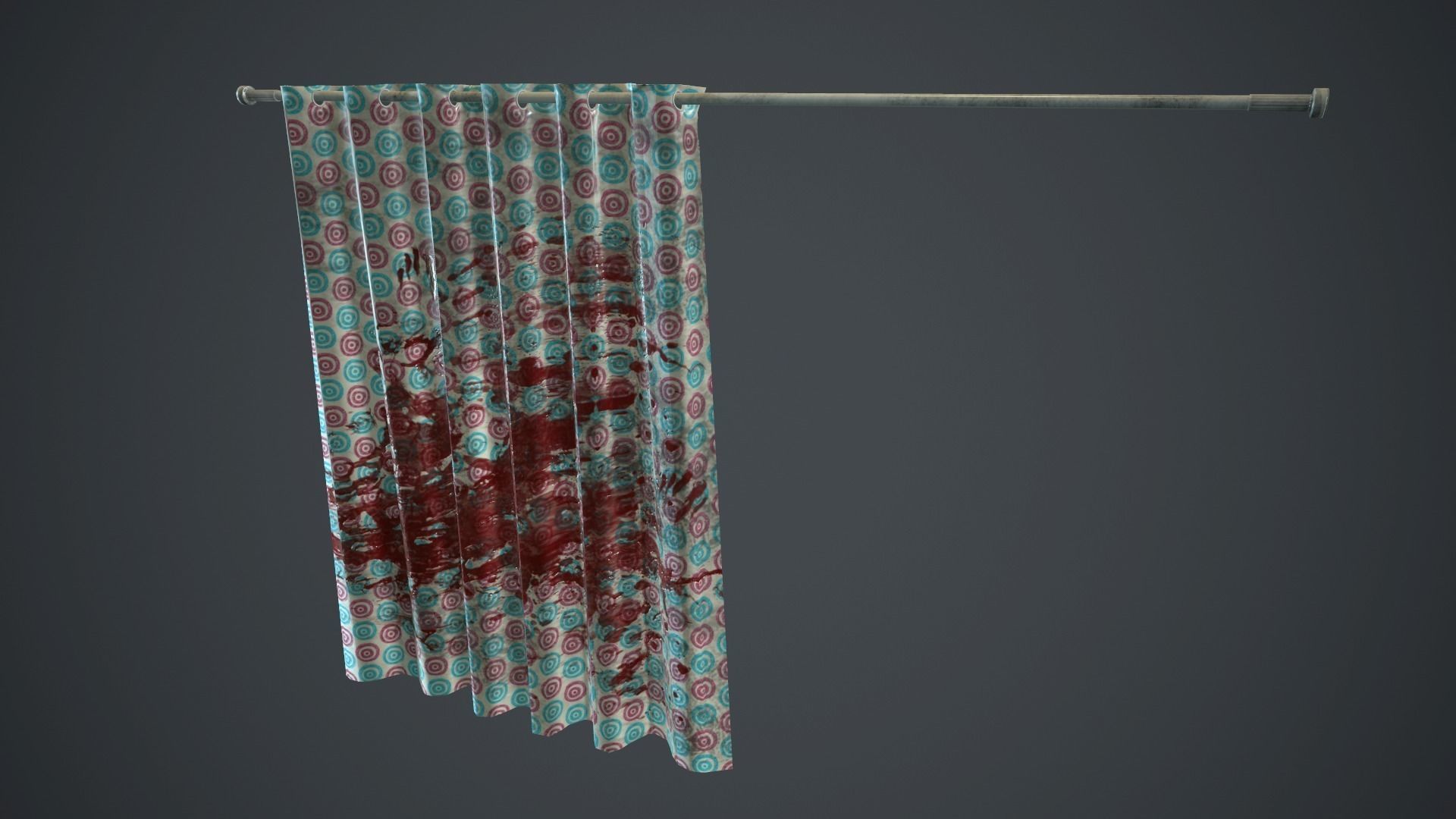 3D model Bathroom Curtains PBR Game Ready VR / AR / low-poly | CGTrader