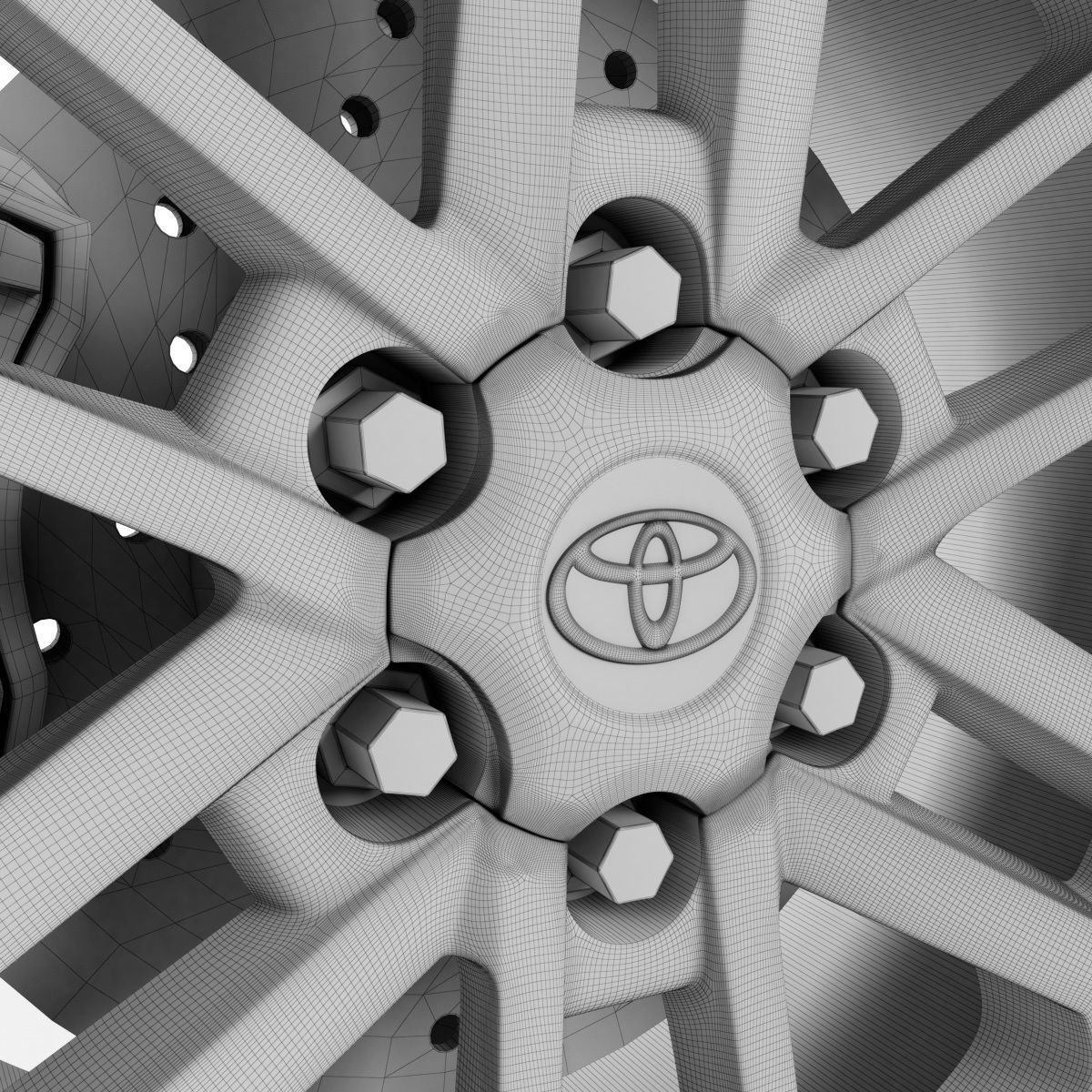 Toyota Hilux Wheel 3D model | CGTrader