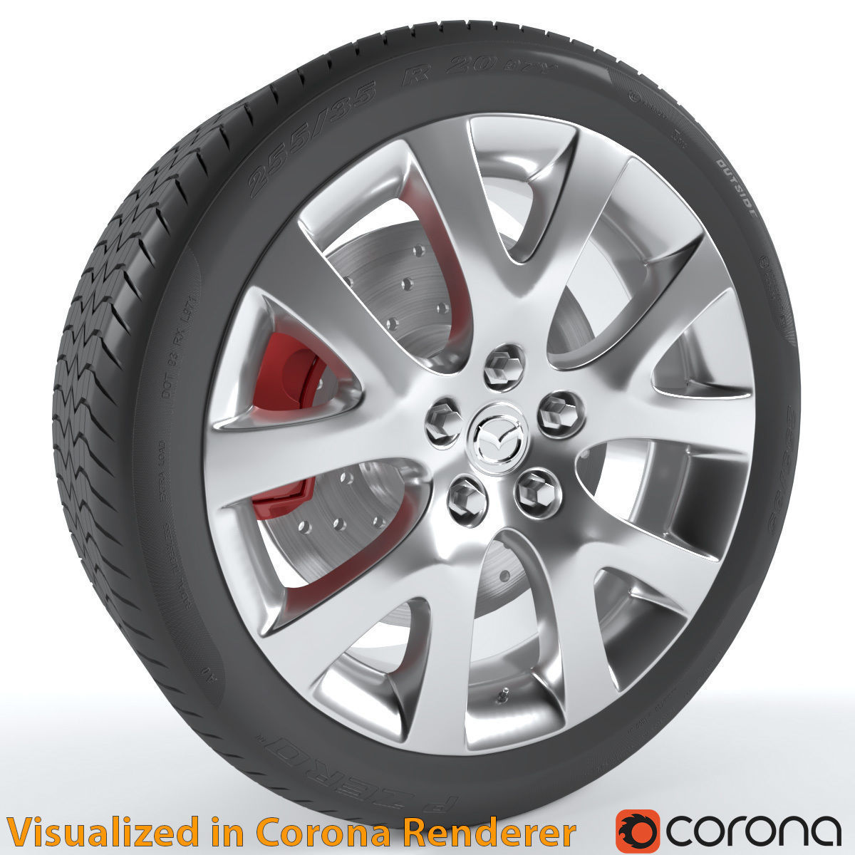 Mazda Cx-7 Wheel 3D model | CGTrader