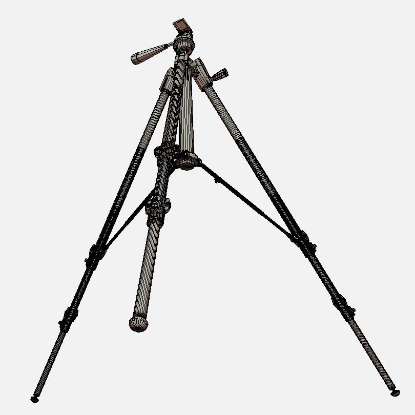 3D model Collection of Low Poly PBR Studio Camera Props VR / AR / low ...