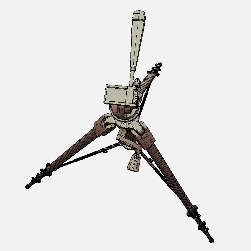 3D model Collection of Low Poly PBR Studio Camera Props VR / AR / low ...