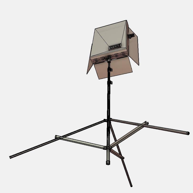 3D model Collection of Low Poly PBR Studio Camera Props VR / AR / low ...