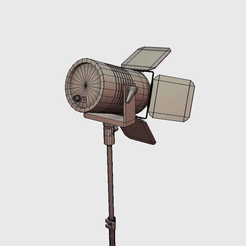 3D model Collection of Low Poly PBR Studio Camera Props VR / AR / low ...