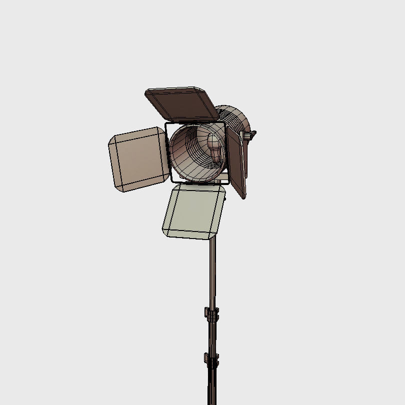 3D model Collection of Low Poly PBR Studio Camera Props VR / AR / low ...