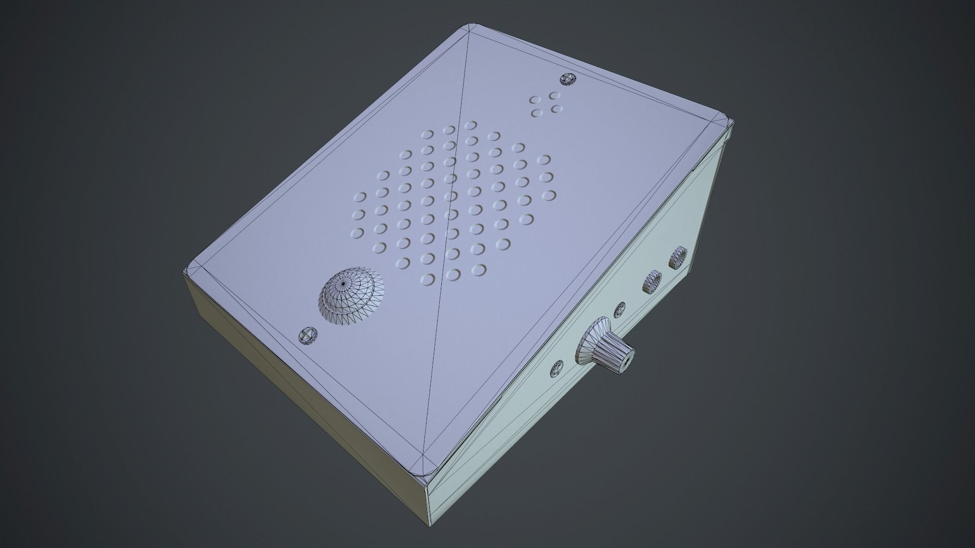 3D model Intercom Station PBR Game Ready VR / AR / low-poly | CGTrader