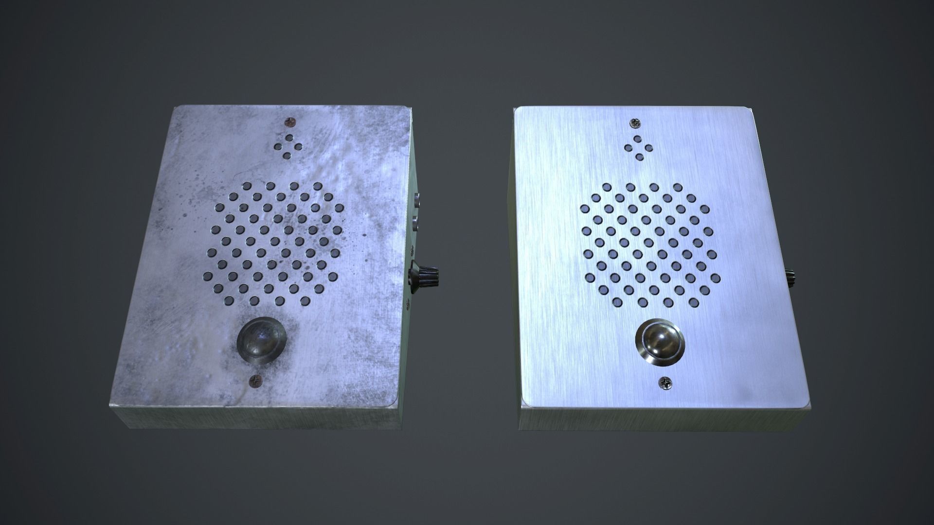 3D model Intercom Station PBR Game Ready VR / AR / low-poly | CGTrader