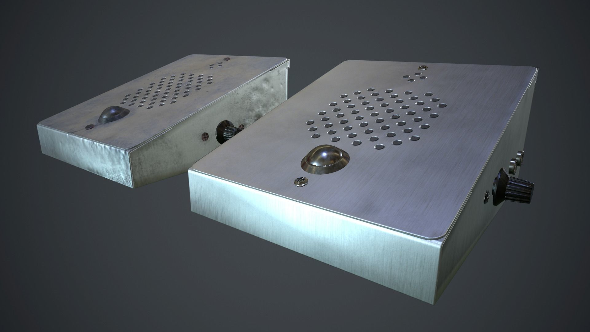 3D model Intercom Station PBR Game Ready VR / AR / low-poly | CGTrader