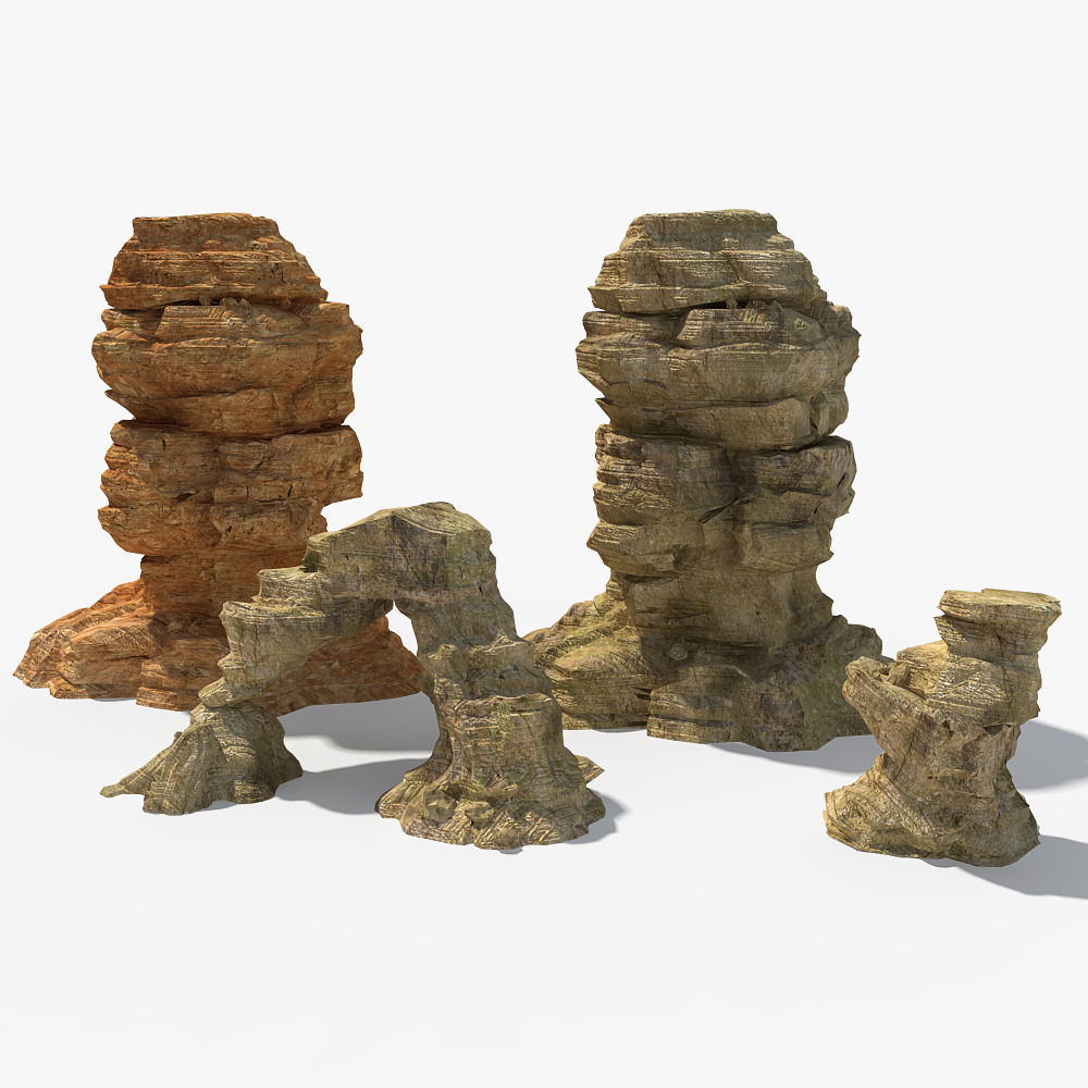 Desert Rock 3D model | CGTrader