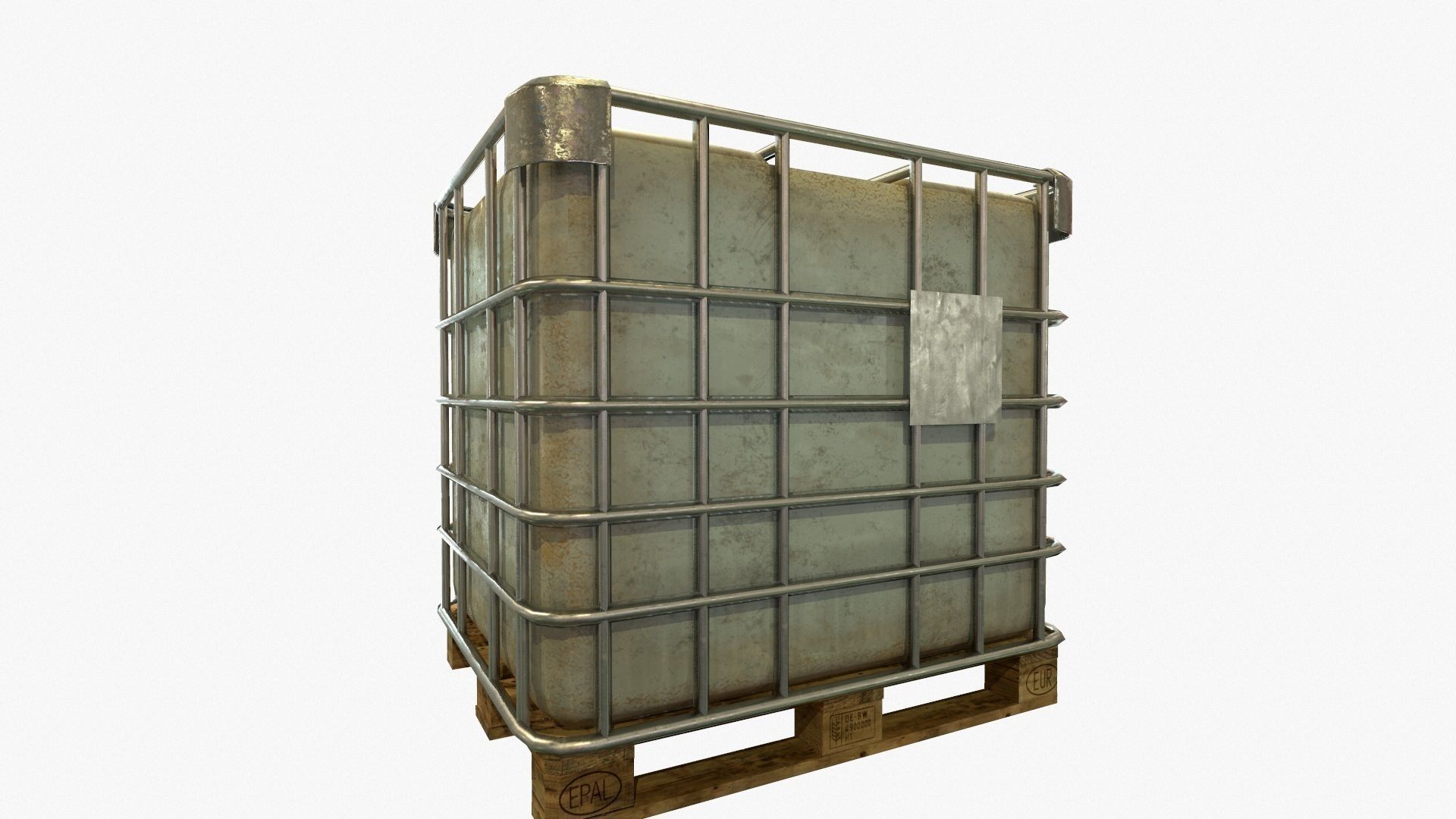 3D model water container 1000L VR / AR / low-poly | CGTrader