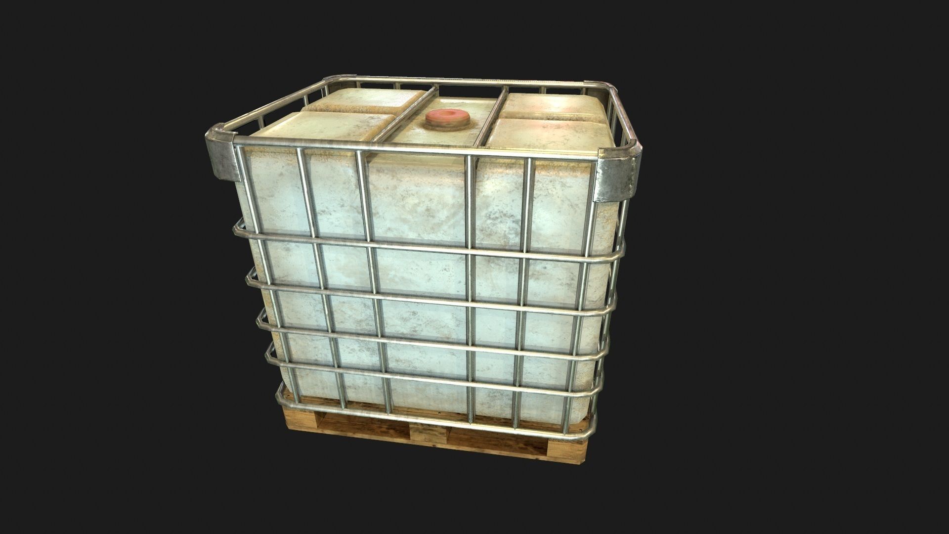 3D model water container 1000L VR / AR / low-poly | CGTrader