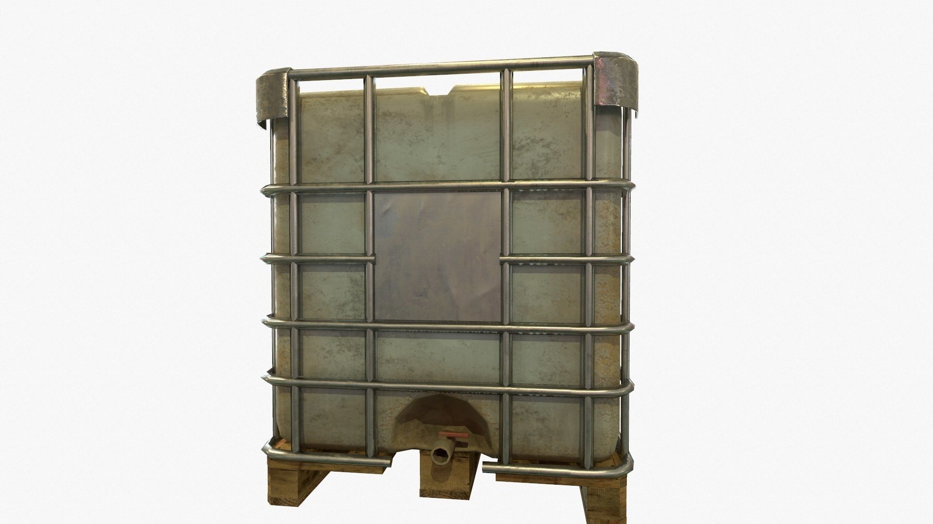 3D model water container 1000L VR / AR / low-poly | CGTrader