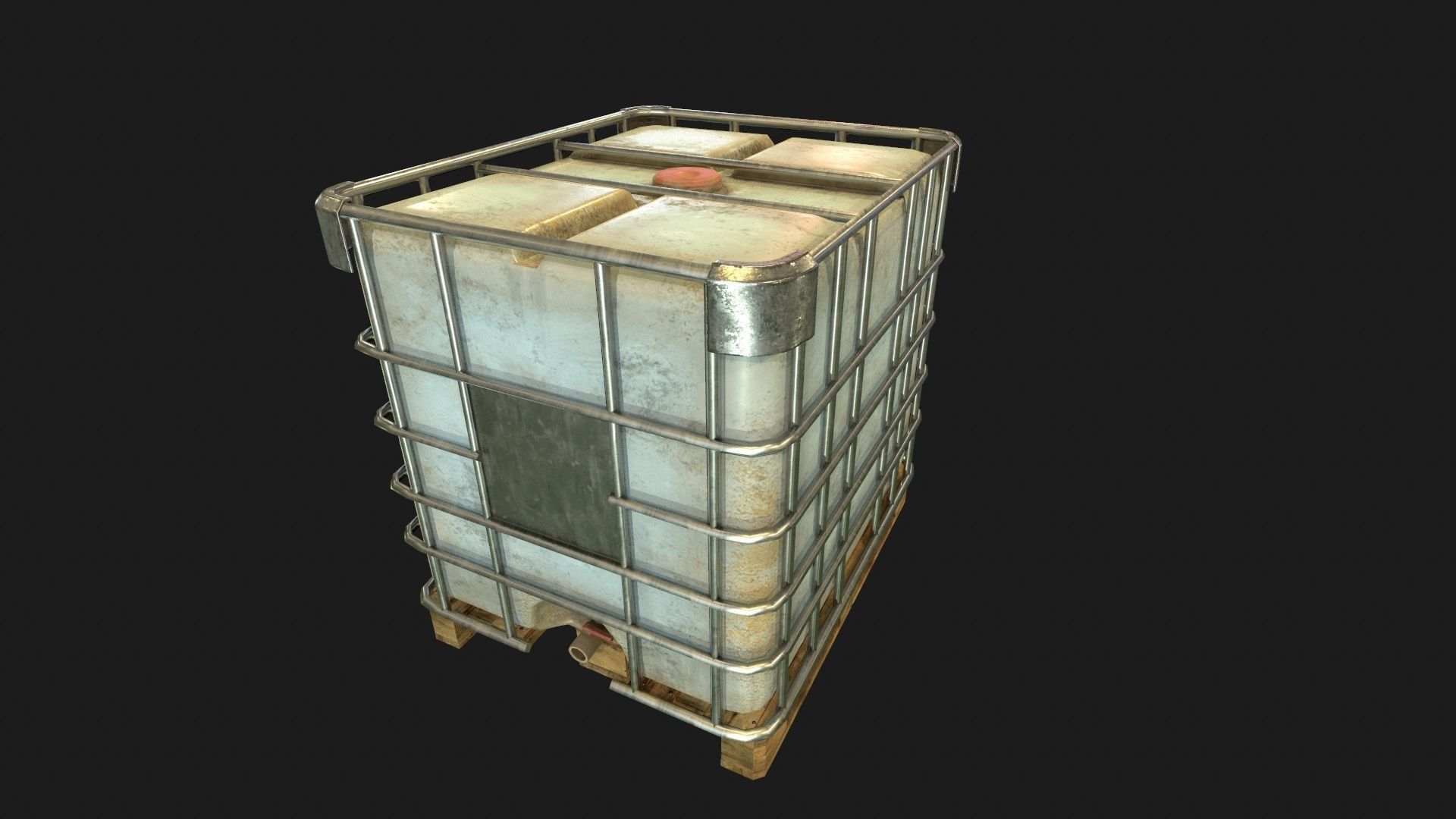 3D model water container 1000L VR / AR / low-poly | CGTrader