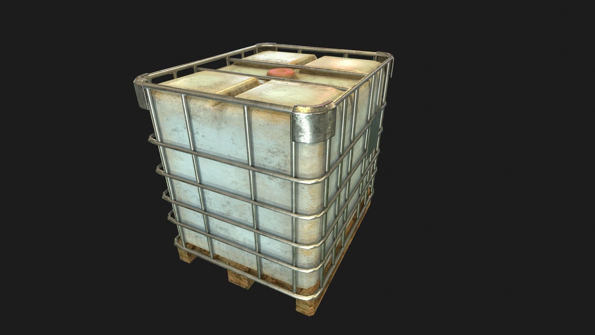 3D model water container 1000L VR / AR / low-poly | CGTrader