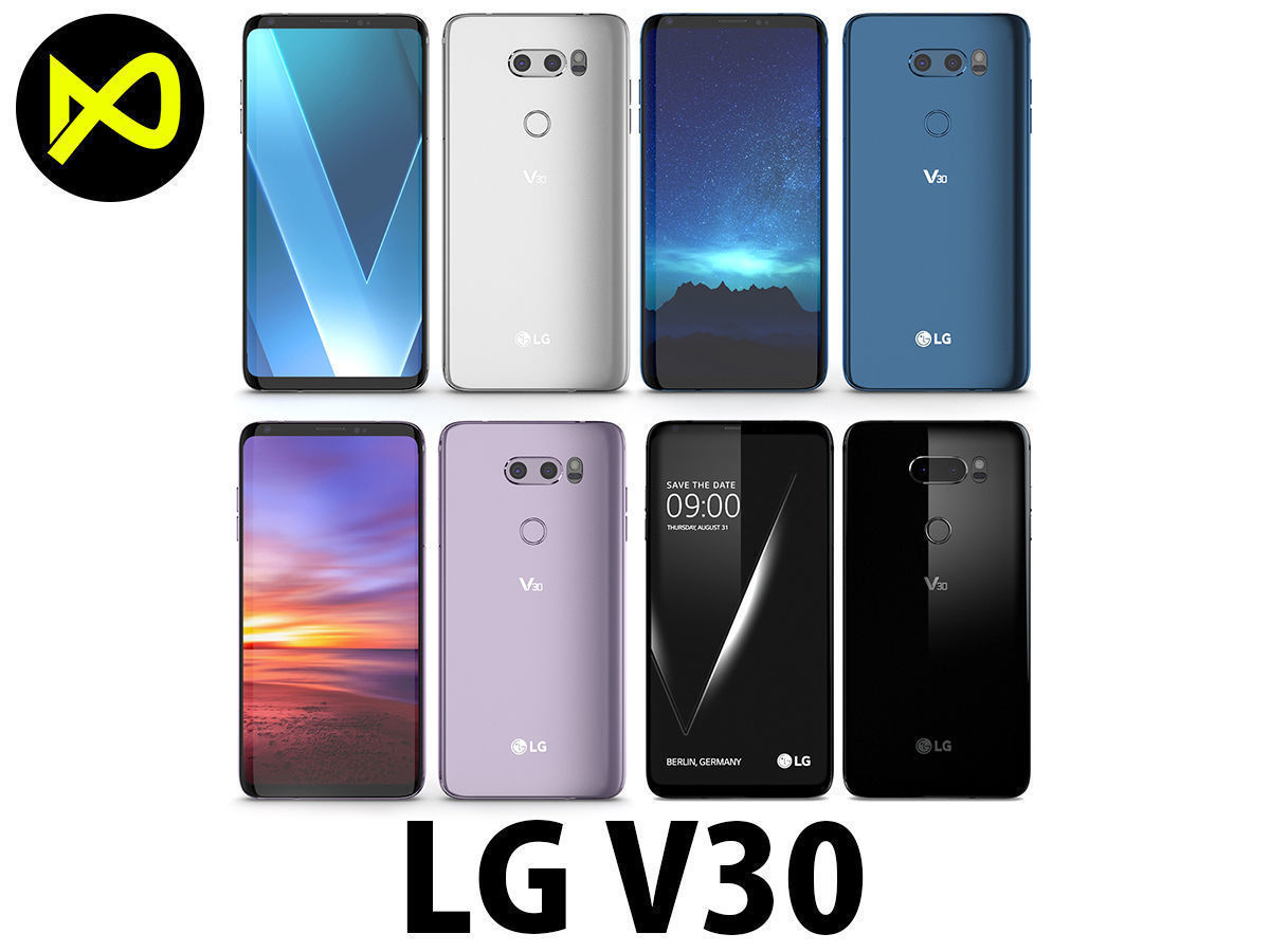 LG V30 All Colors 3D model | CGTrader