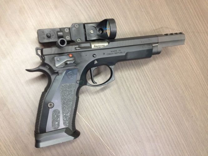 How to mount optic on CZ75 Shadow Line for shits and giggles ...