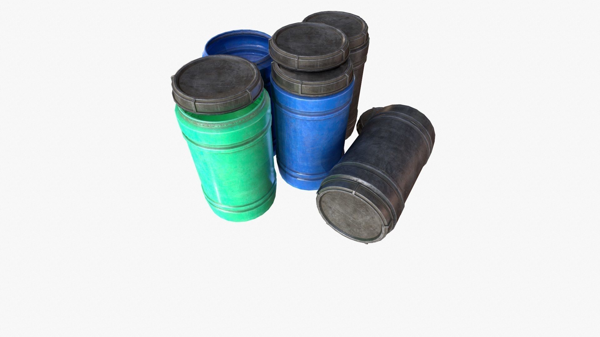 3D model industrial plastic barrel VR / AR / low-poly | CGTrader