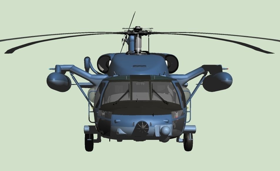 JASDF UH-60J Rescue helicopter early model 3D model | CGTrader