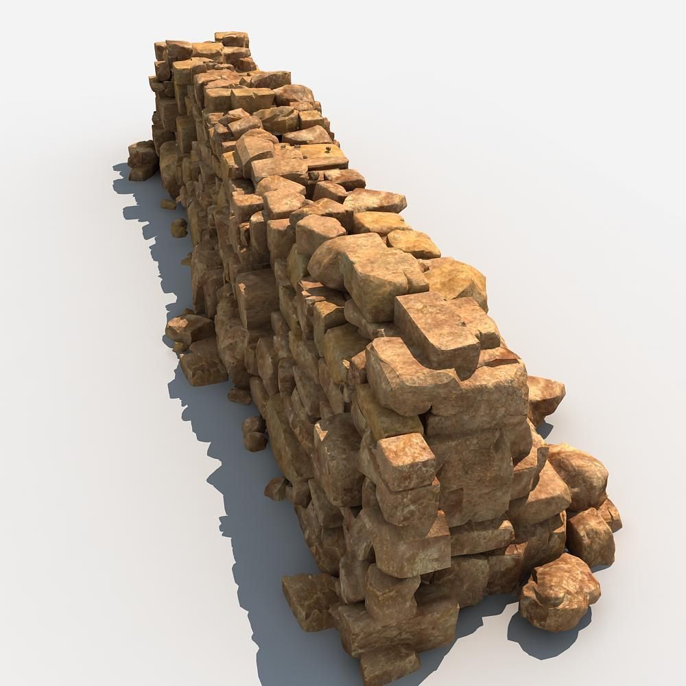 Stone Wall 3D model | CGTrader