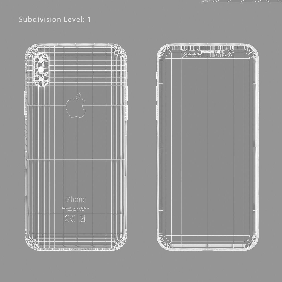 3D model Apple iPhone X VR / AR / low-poly | CGTrader