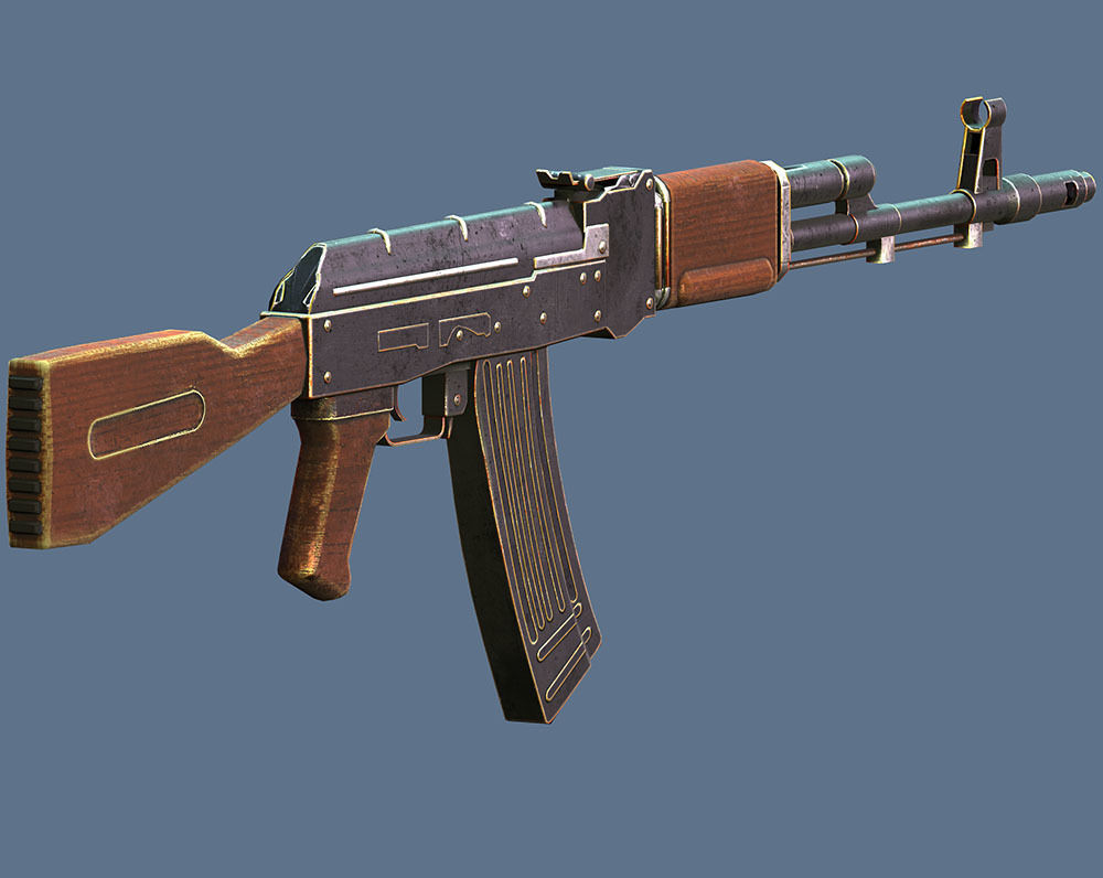 3D model AK Gun VR / AR / low-poly | CGTrader