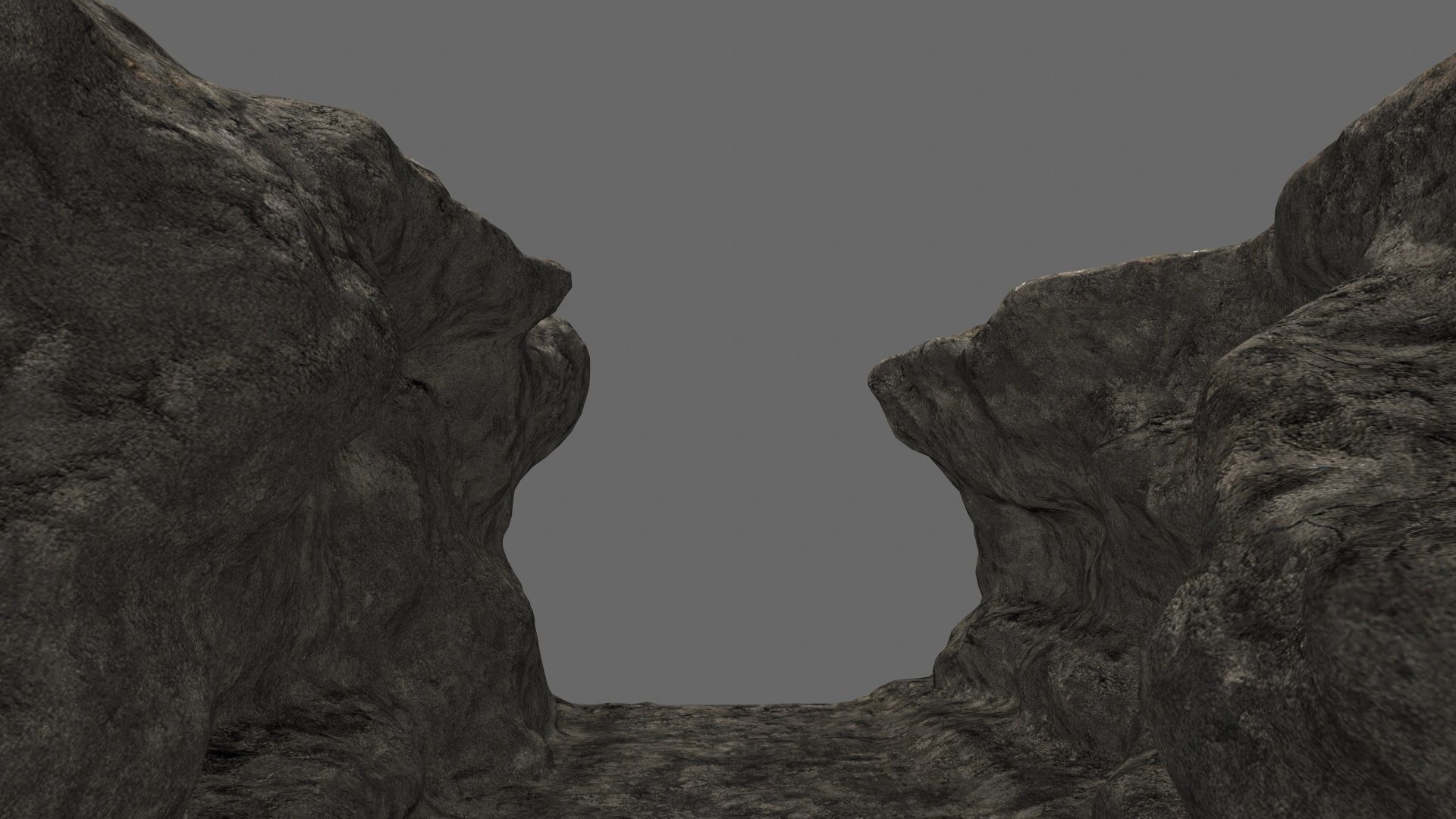 3D model canyon 4 man on edge of cliff VR / AR / low-poly | CGTrader